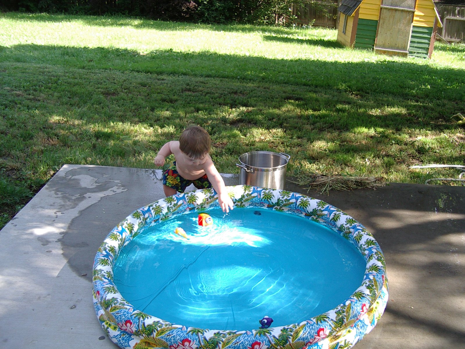 more fun to play with the water than in it