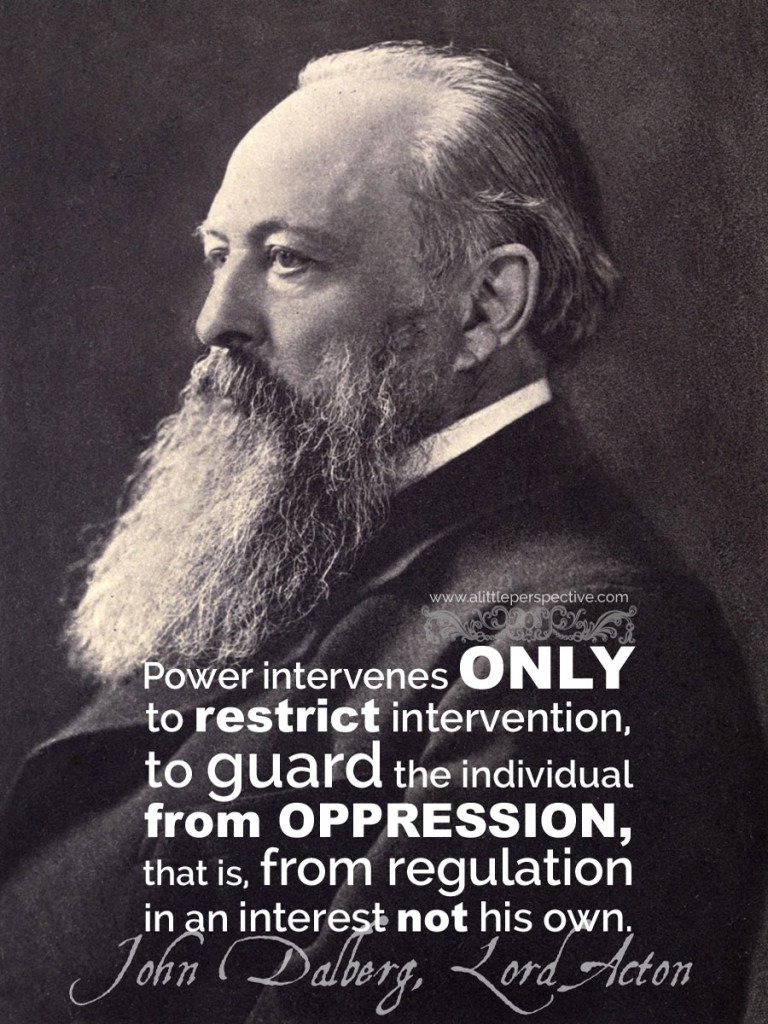 lord acton on economies and governments
