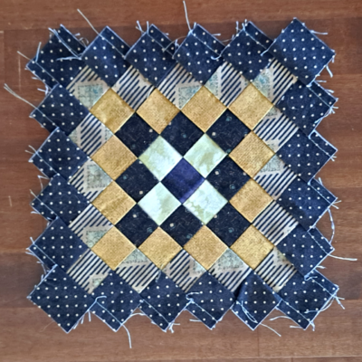 Quilt block arrangement record